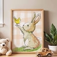 Bunny Nursery Poster Baby Animal Wall Art Kids Room Print Rabbit and ...