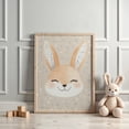 Bunny Nursery Print Girls Room Wall Art Cute Rabbit Animal Decor ...