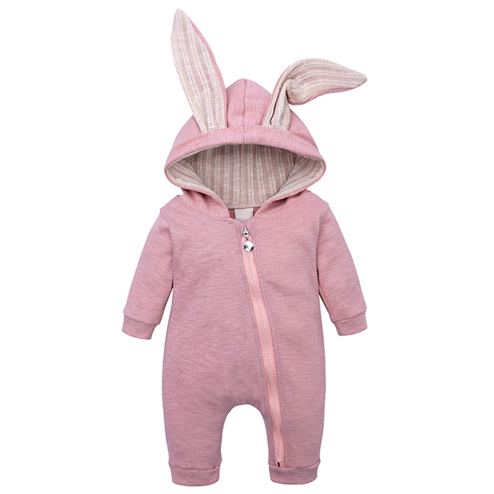 Bunny Outfit Baby Pink Bunny Rabbit Skin Ear Romper Rabbit Clothes for ...