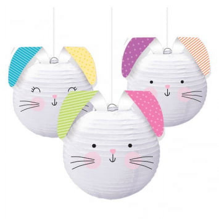 Bunny Paper Lanterns (3ct) - Walmart.com