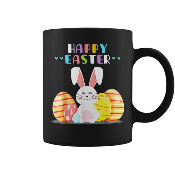 Bunny Pastel Spring Hunt Eggs Rabbit Happy Easter Day Outfit Coffee ...