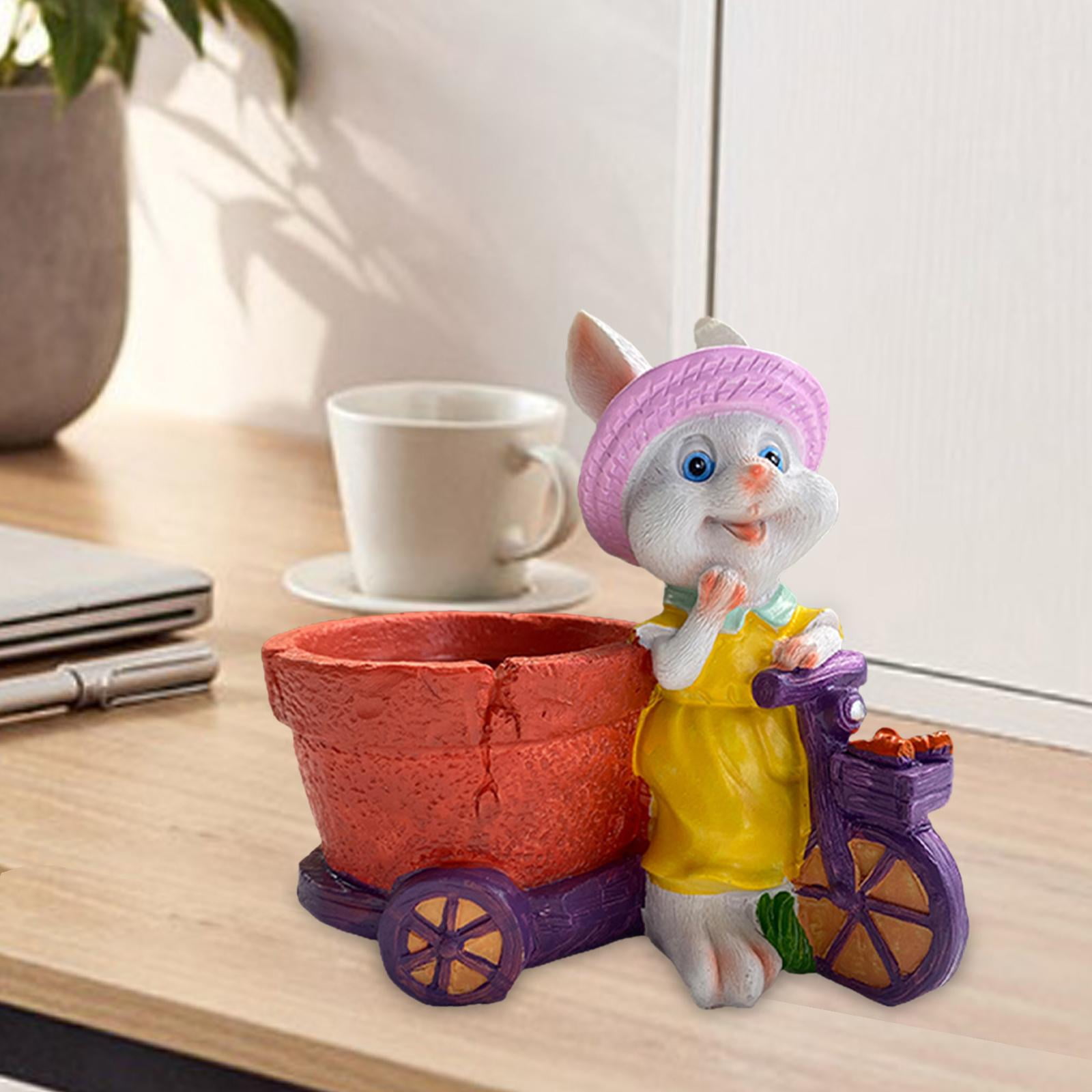 Bunny Planters Pot Small Planter Pots Pen Pencil Holder Lovely Rabbit ...