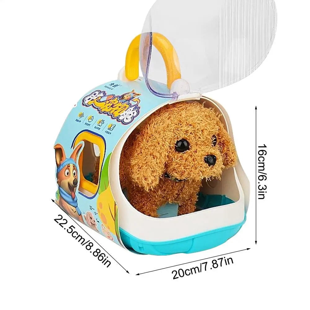 Cute Walking Barking Dog Toy - Plush Puppy with Wagging Tail for Kids ...
