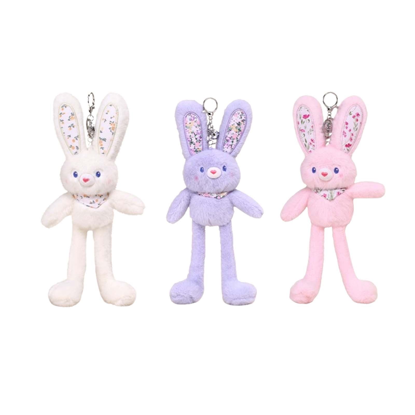 Bunny Pull Toy, Easter Plush Rabbit, Plush Toy Keychain Pendant for ...
