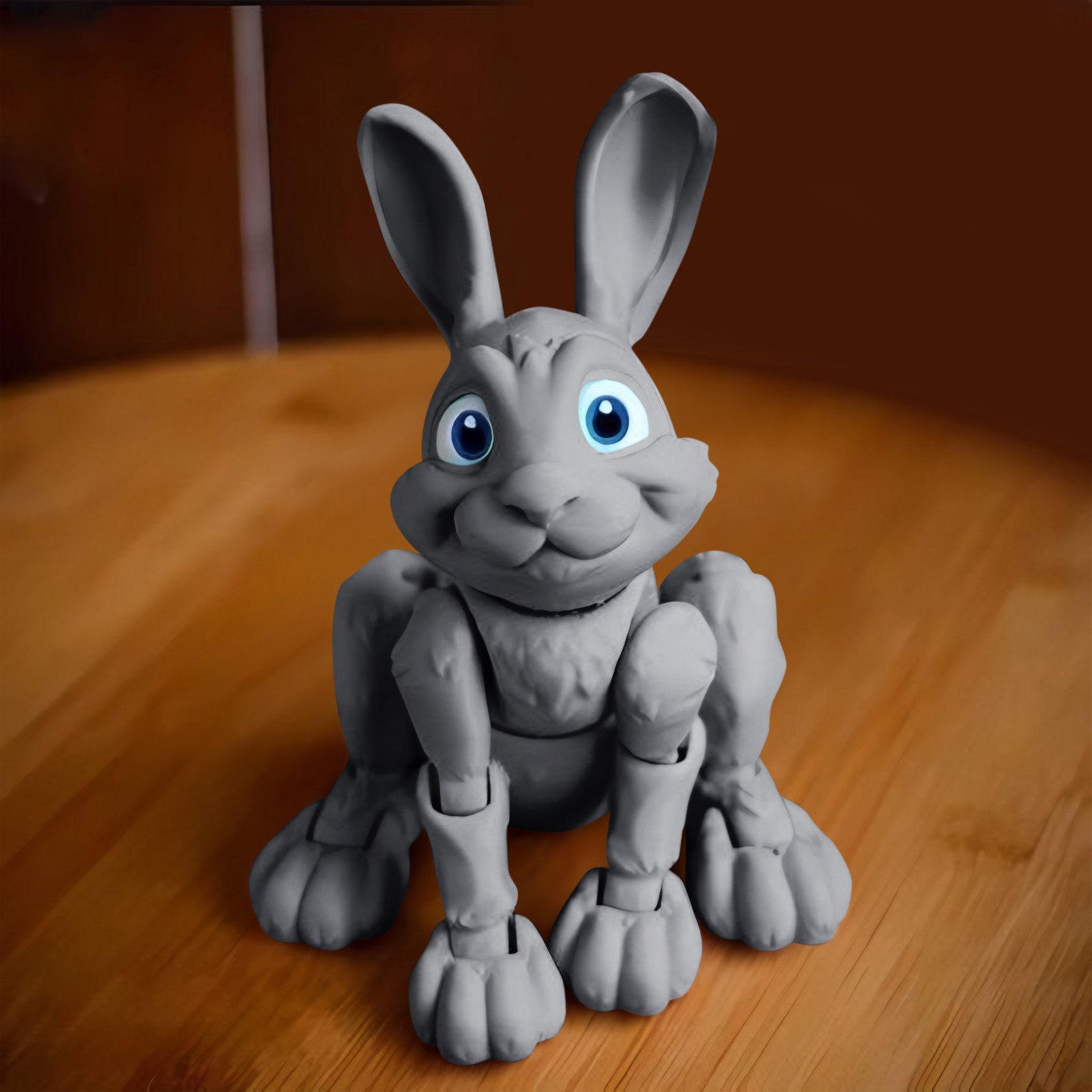 Bunny Rabbit Articulated Figure Print-In-Place, Cute Flexi 3D Printed ...