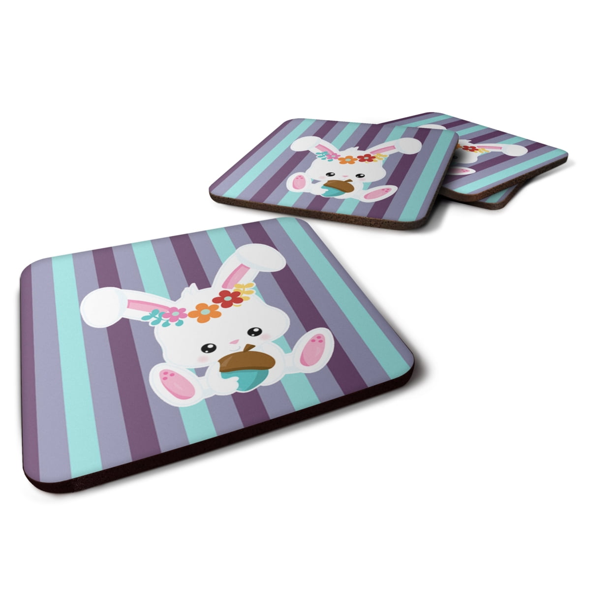 Bunny Rabbit Foam Coaster Set of 4 - Walmart.com