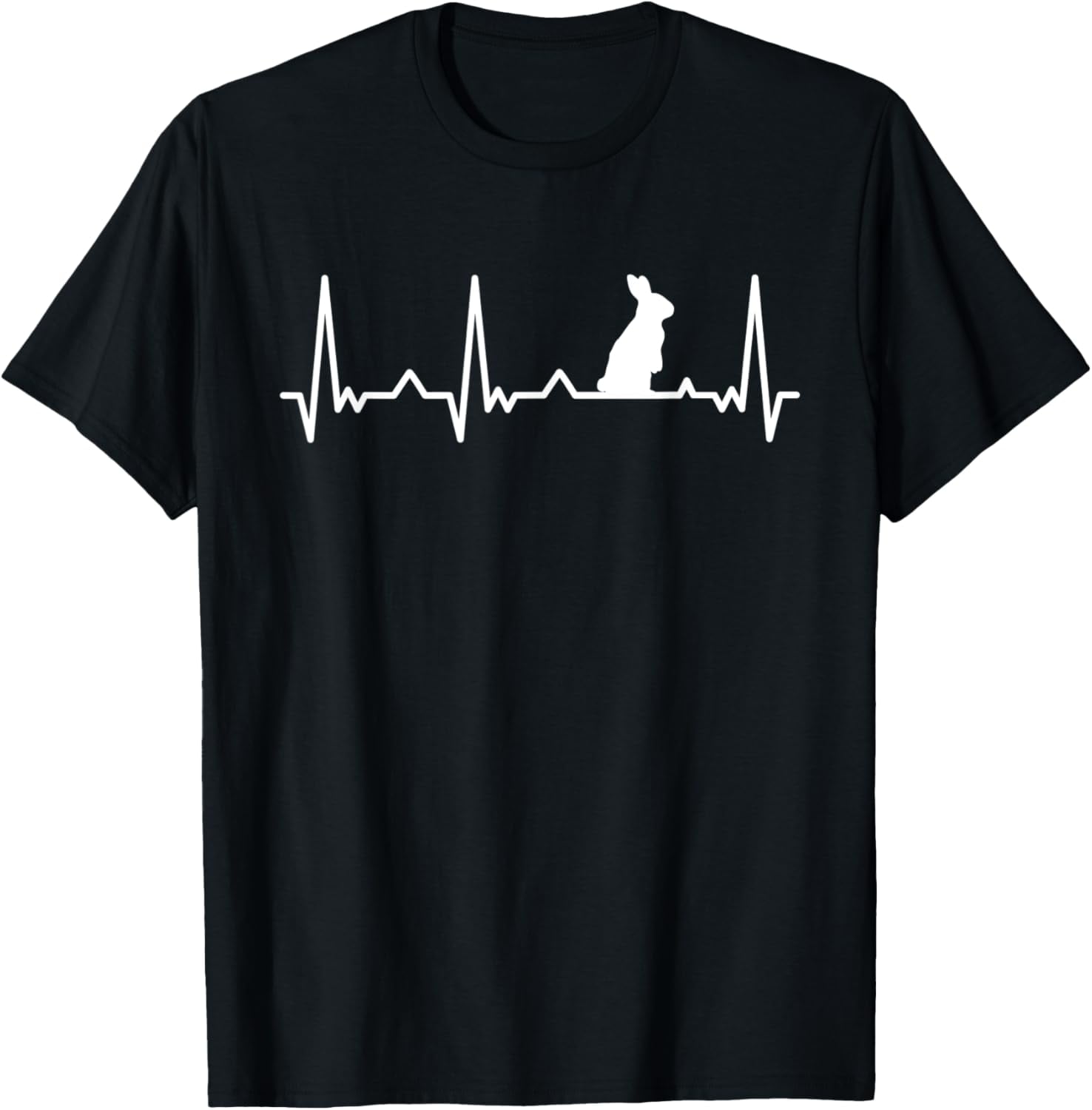 Bunny Rabbit Heartbeat Animal T-Shirt - Walmart.com