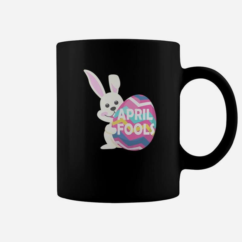 Bunny Rabbit Playing With Big Easter Egg April Fools Coffee - Walmart.com