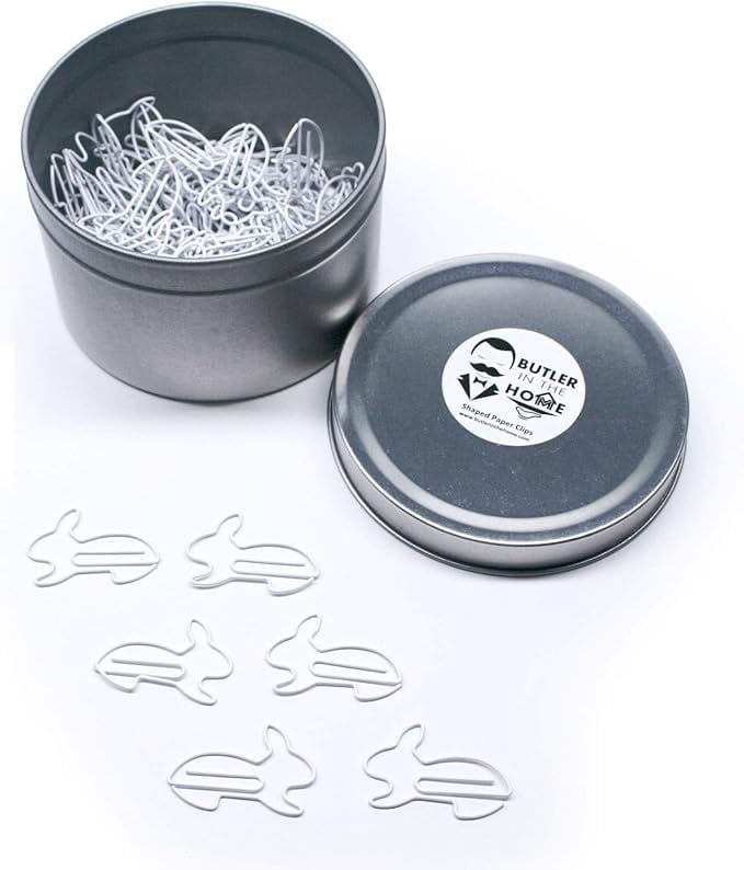 Bunny Rabbit Shaped Paper Clips Great for Paper Clip Collectors or ...