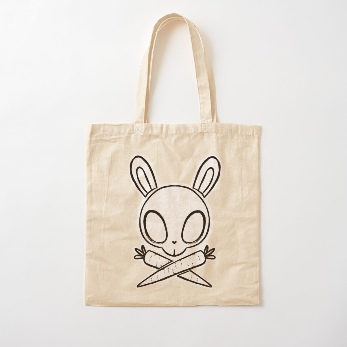 Bunny Rabbit Skull And Cross Bones Cotton Tote Bag Canvas Tote Bag ...