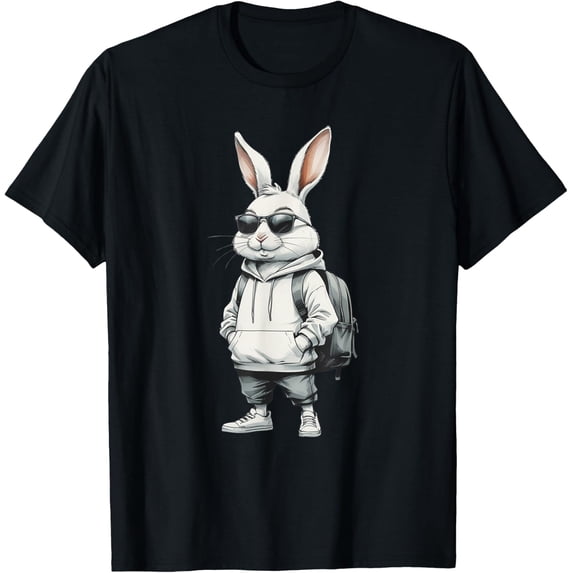 Bunny Rabbit With Sunglasses Graphic T-Shirt - Walmart.com