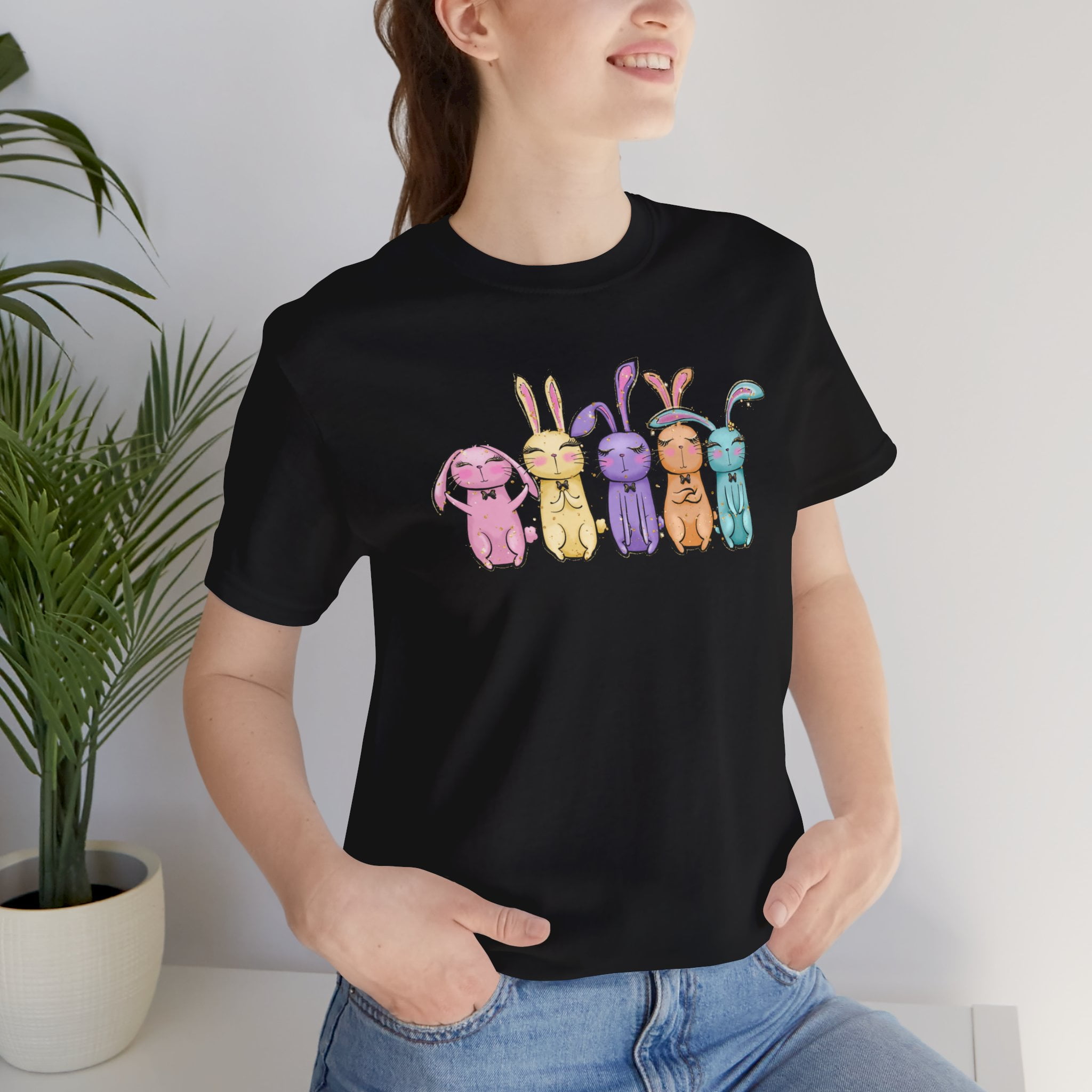 Bunny Rabbit Woman T-shirts, Easter Bunny T-shirts, Women T-shirts ...