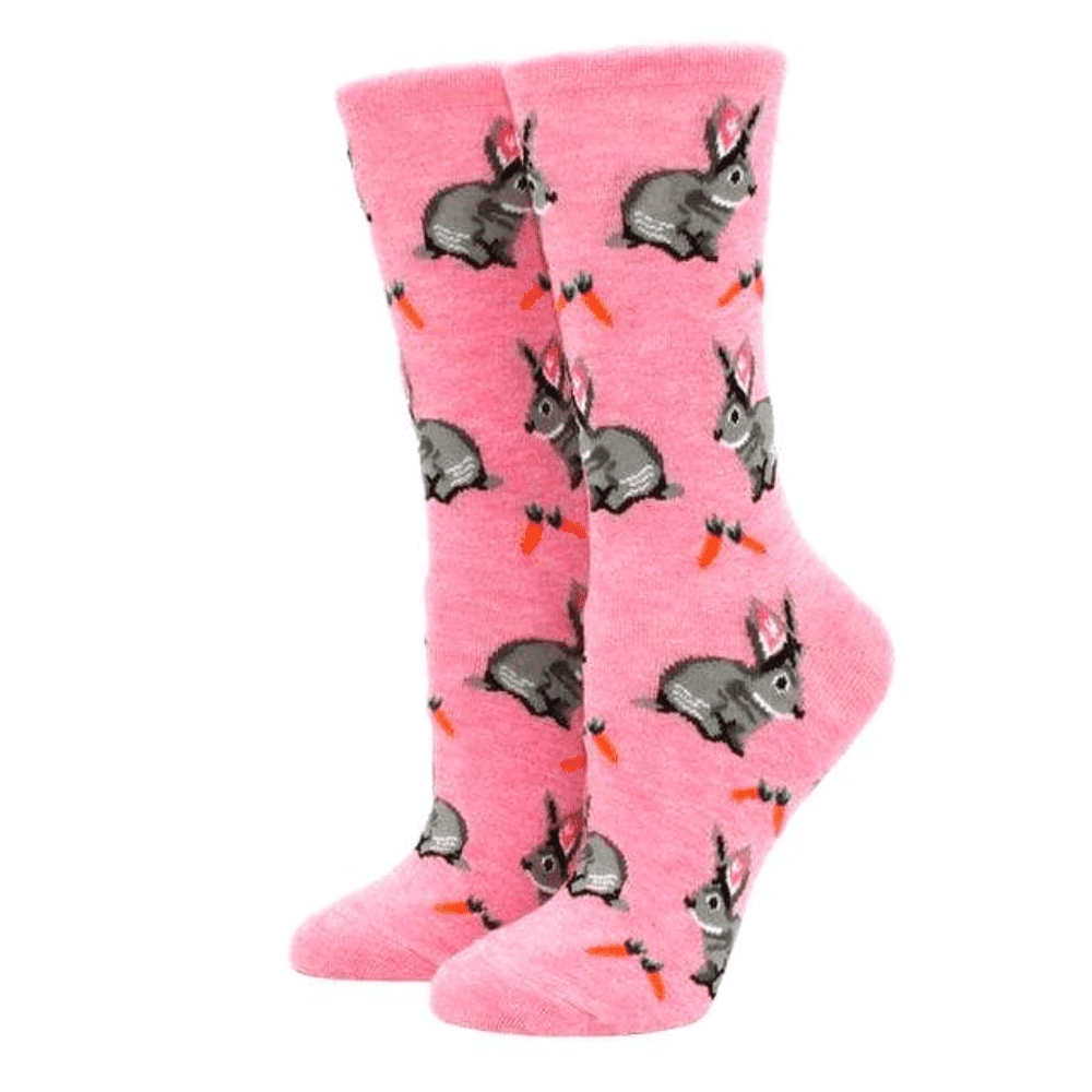 Bunny Rabbit and Carrots Socks from the Sock Panda (Adult Medium ...