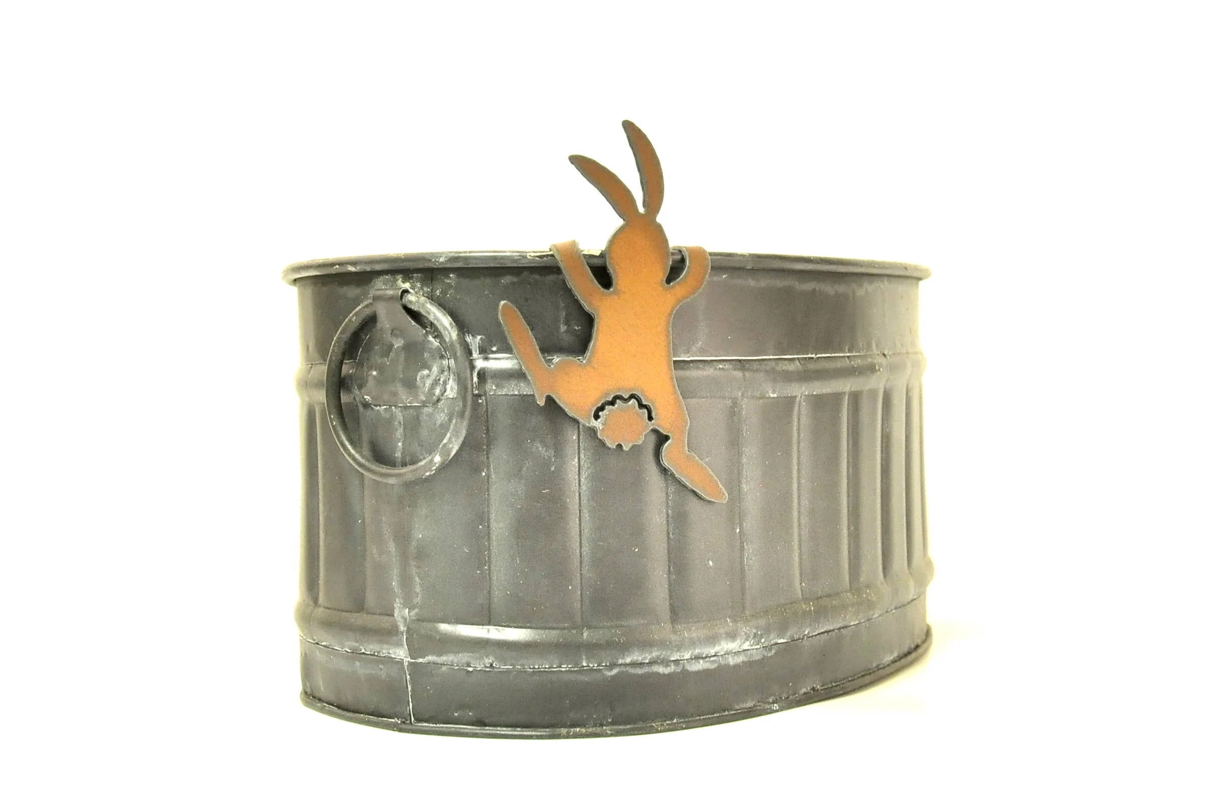 Bunny Rabbit metal rustic Garden Pot Climber - Walmart.com