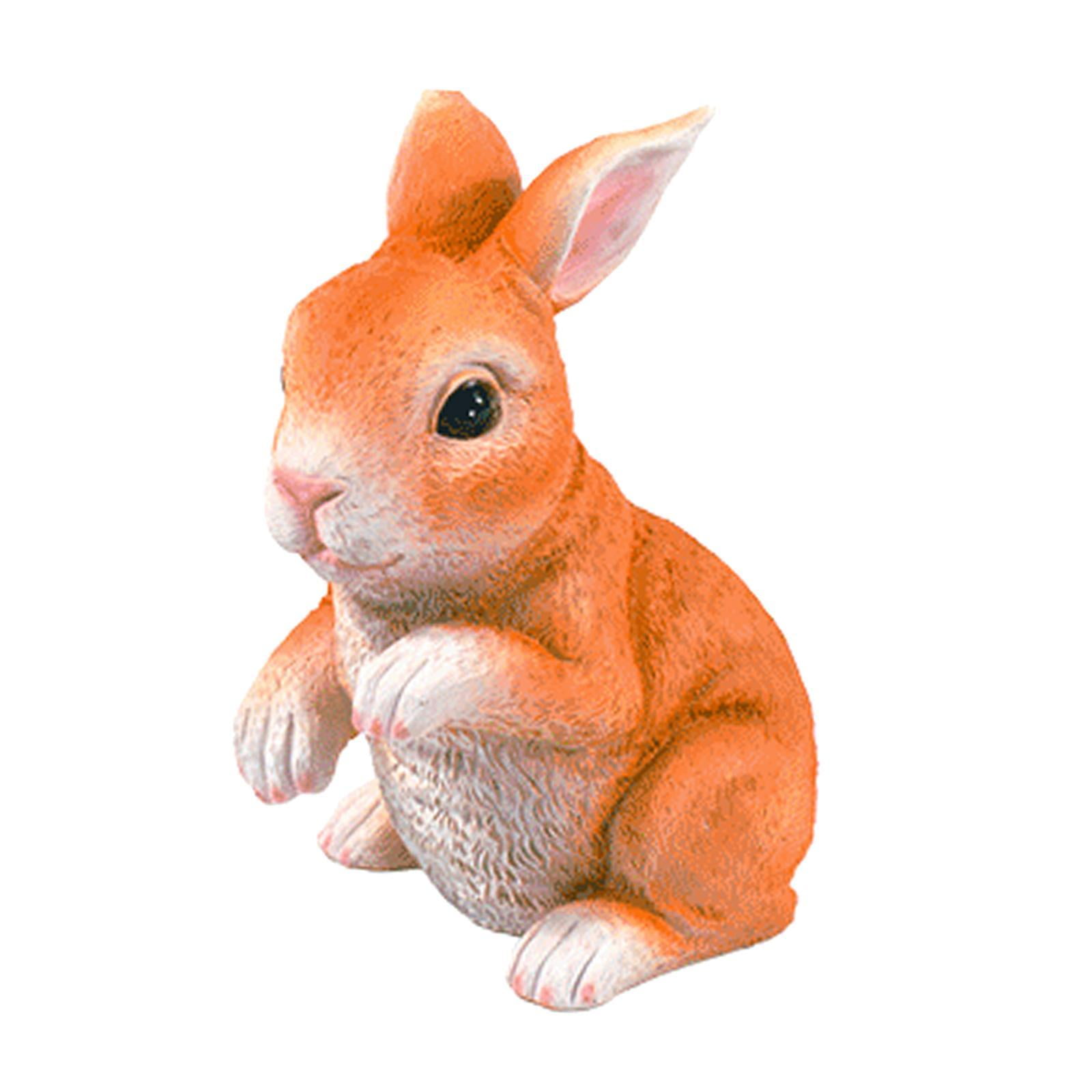 Bunny Rabbits Garden s Figurines Outdoor Ornament Gift for Pio , Lawn ...