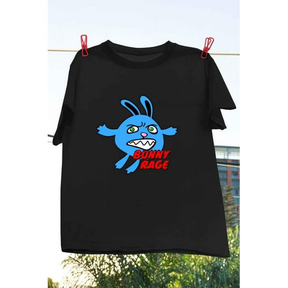 Bunny Rage Cute Angry Rabbit Cartoon Character Unisex T-Shirt up to 5XL - Walmart.com