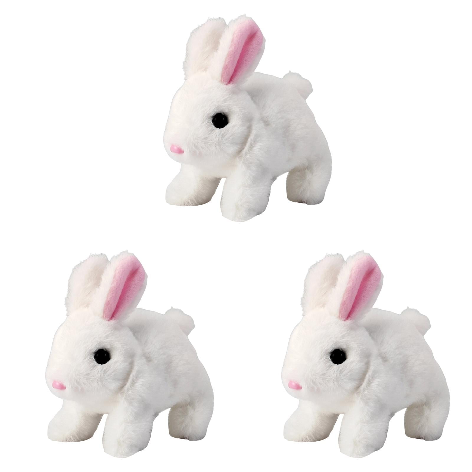 Bunny Realistic Bunny Hopping Rabbit Interactive Electronic Pet Plush ...
