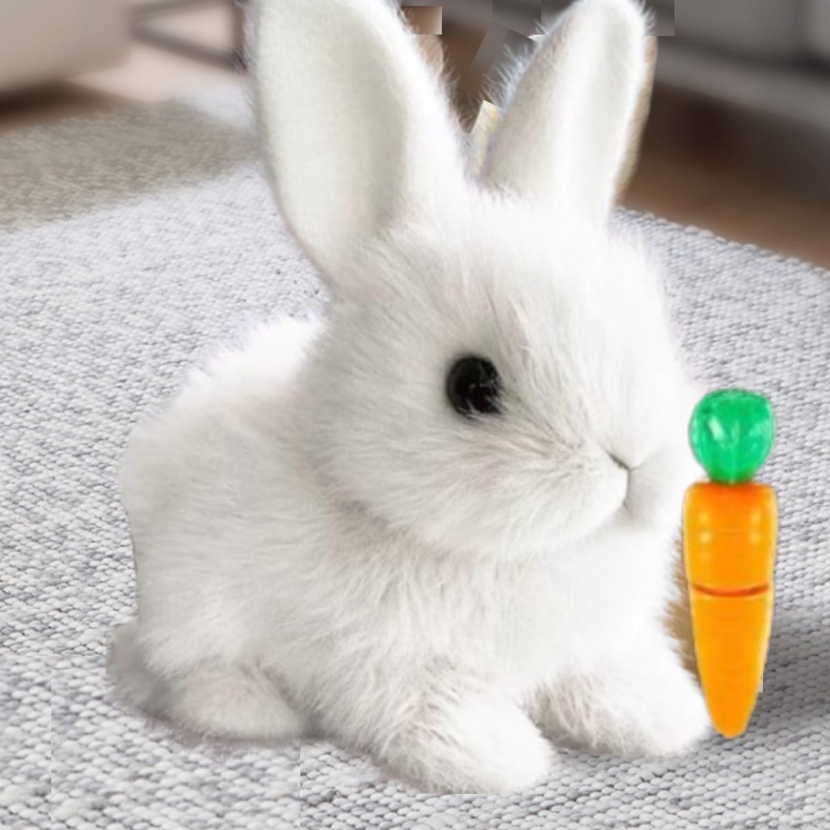 Bunny - My Realistic Bunny Toy,Easter Interactive Plush Bunny,Realistic ...