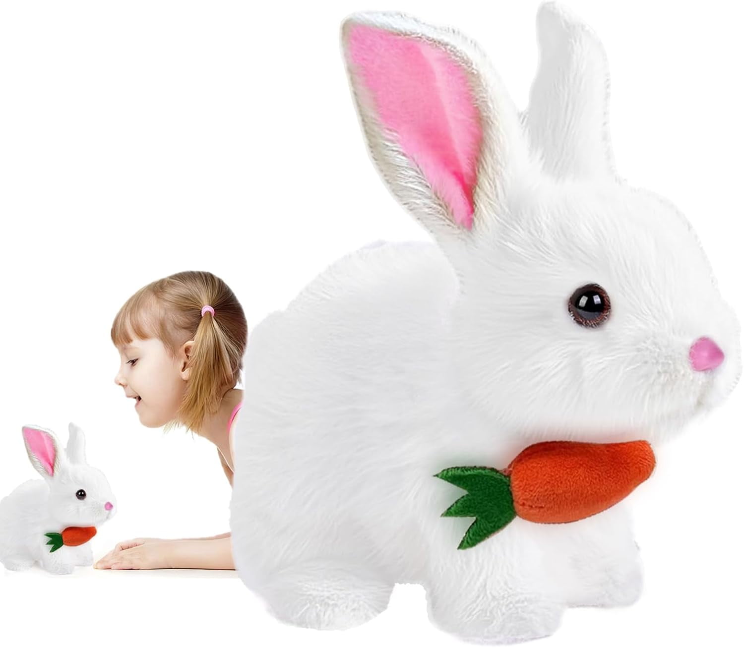 Bunny Realistic Bunny Toy,Easter My Realistic Bunny Toy, Interactive ...