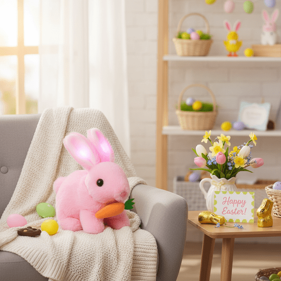 Bunny - My Realistic Bunny Toy, Interactive Bunny Toys Easter Bunny ...