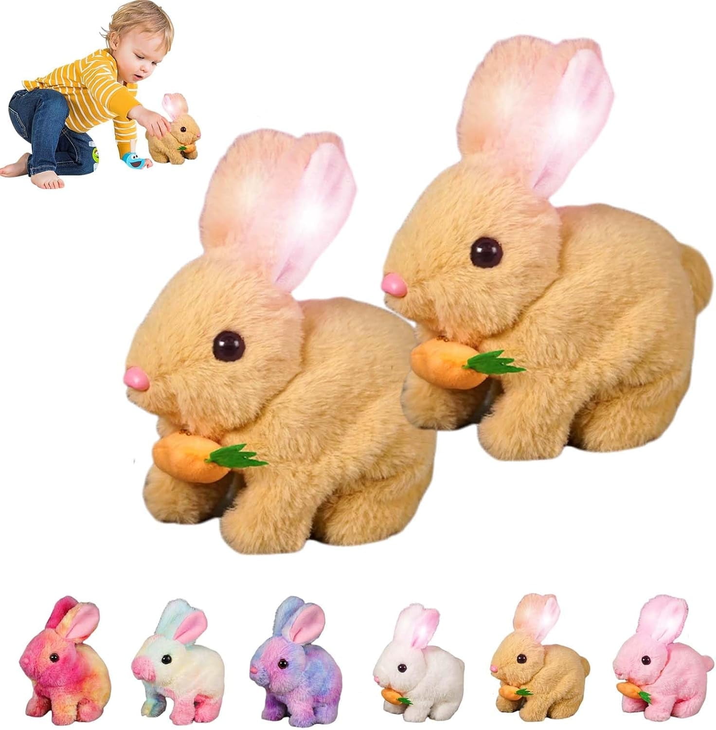 Bunny - My Realistic Bunny Toy, Realistic Bunny Toys for Kids That Move ...
