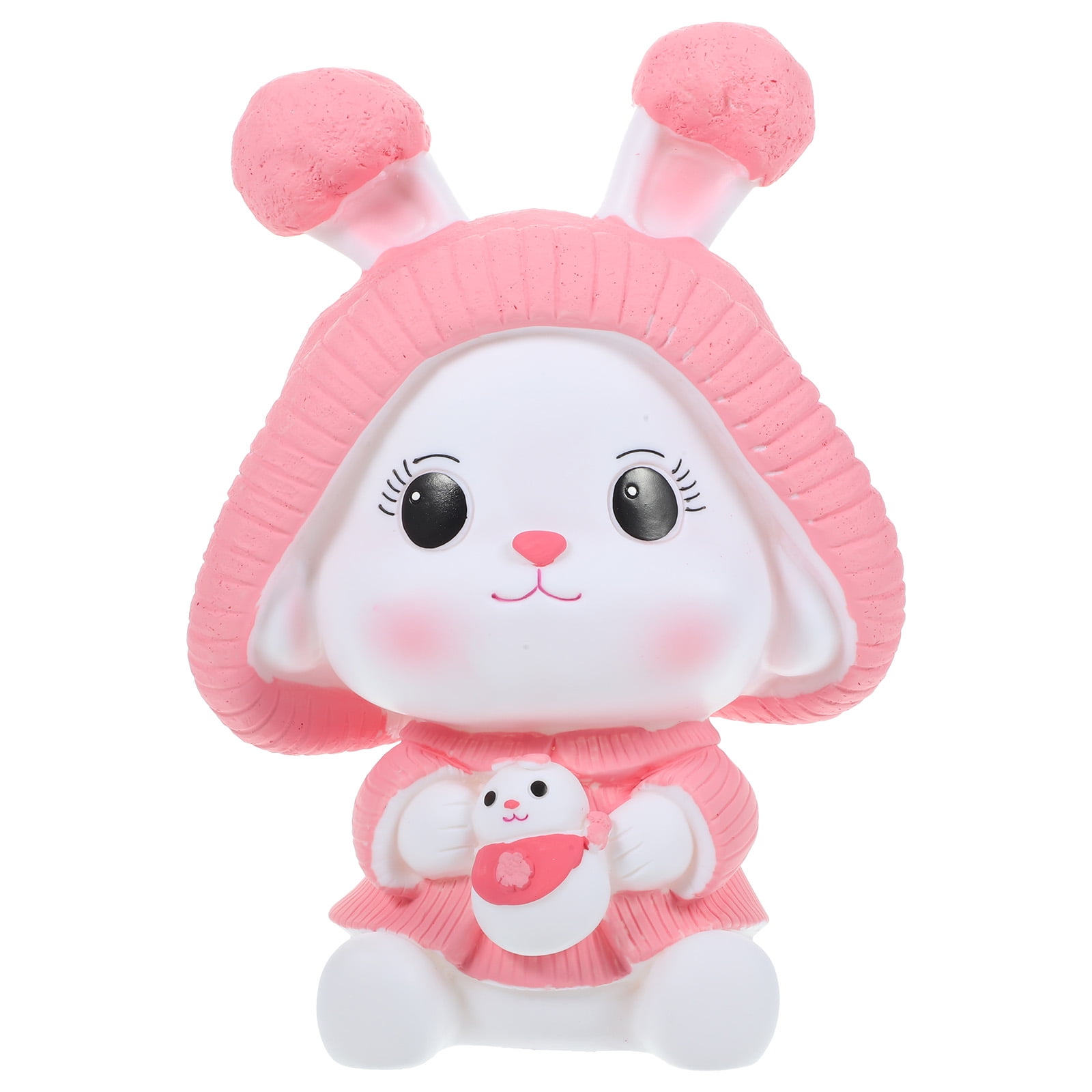 Bunny Saving Pot Adorable Piggy Bank Desktop Coin Holder Money Pot Coin ...