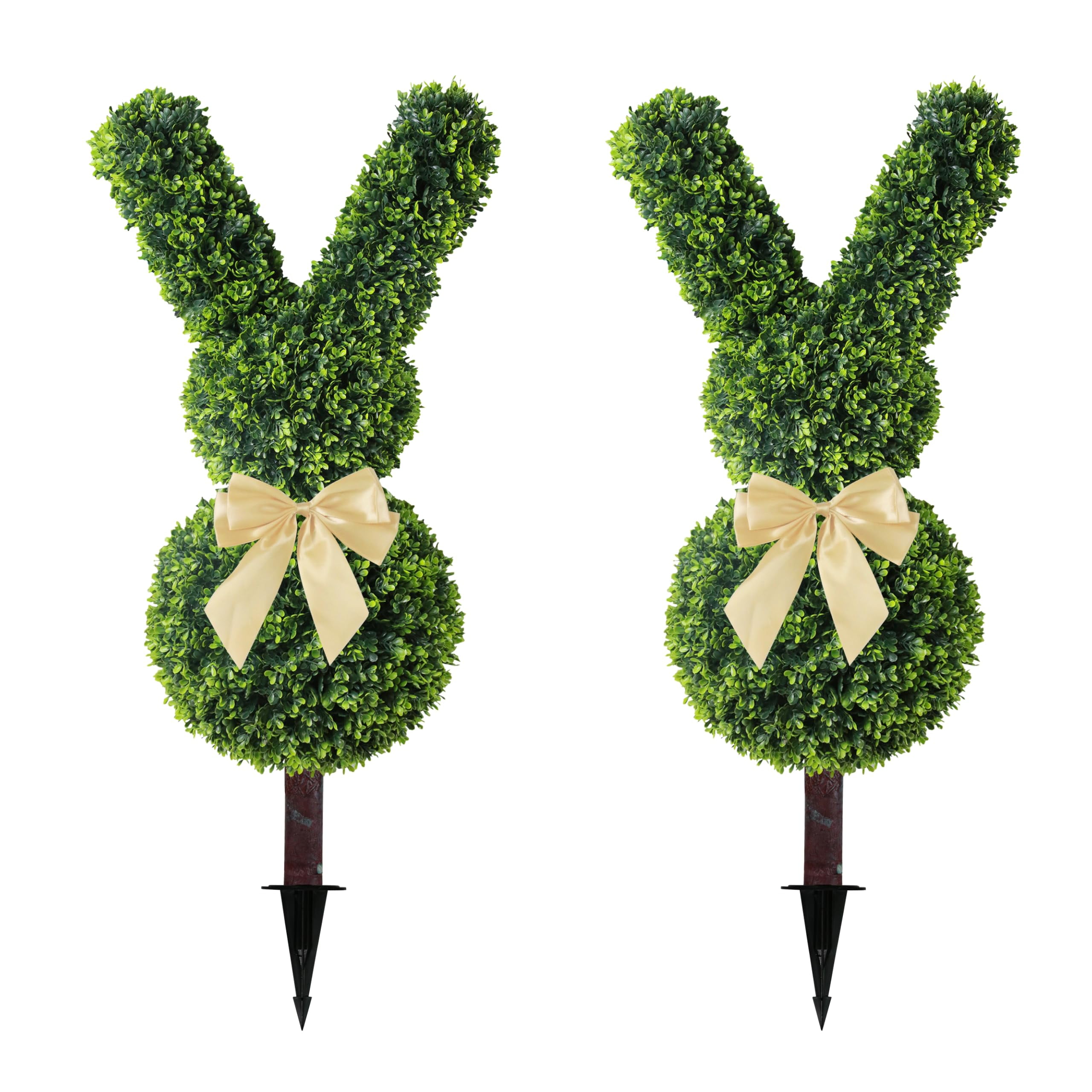 Bunny Shaped Topiary, Easter Topiary Rabbit Topiary, Artificial Outdoor ...