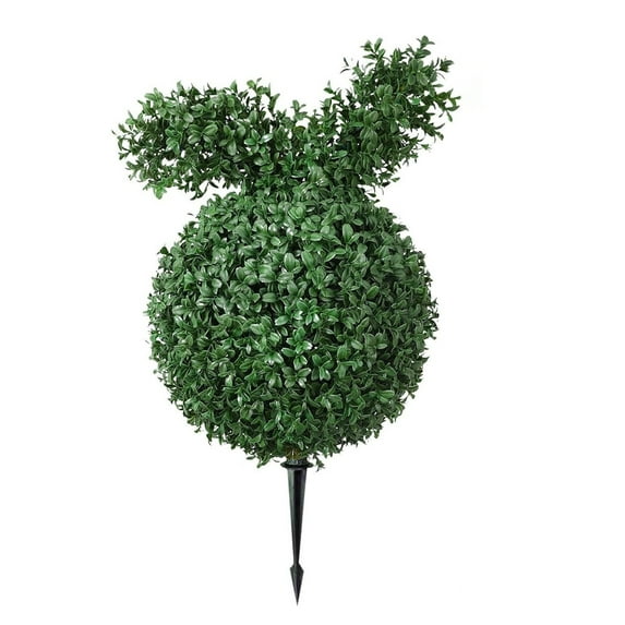 Bunny Shaped Topiary For Easter Spring, UV Resistant Artificial Topiary ...
