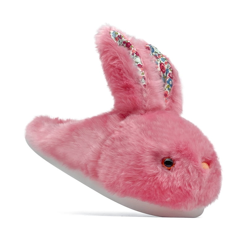Bunny Slippers for Women and Men, Cute Animal Plush Rabbit Fuzzy ...