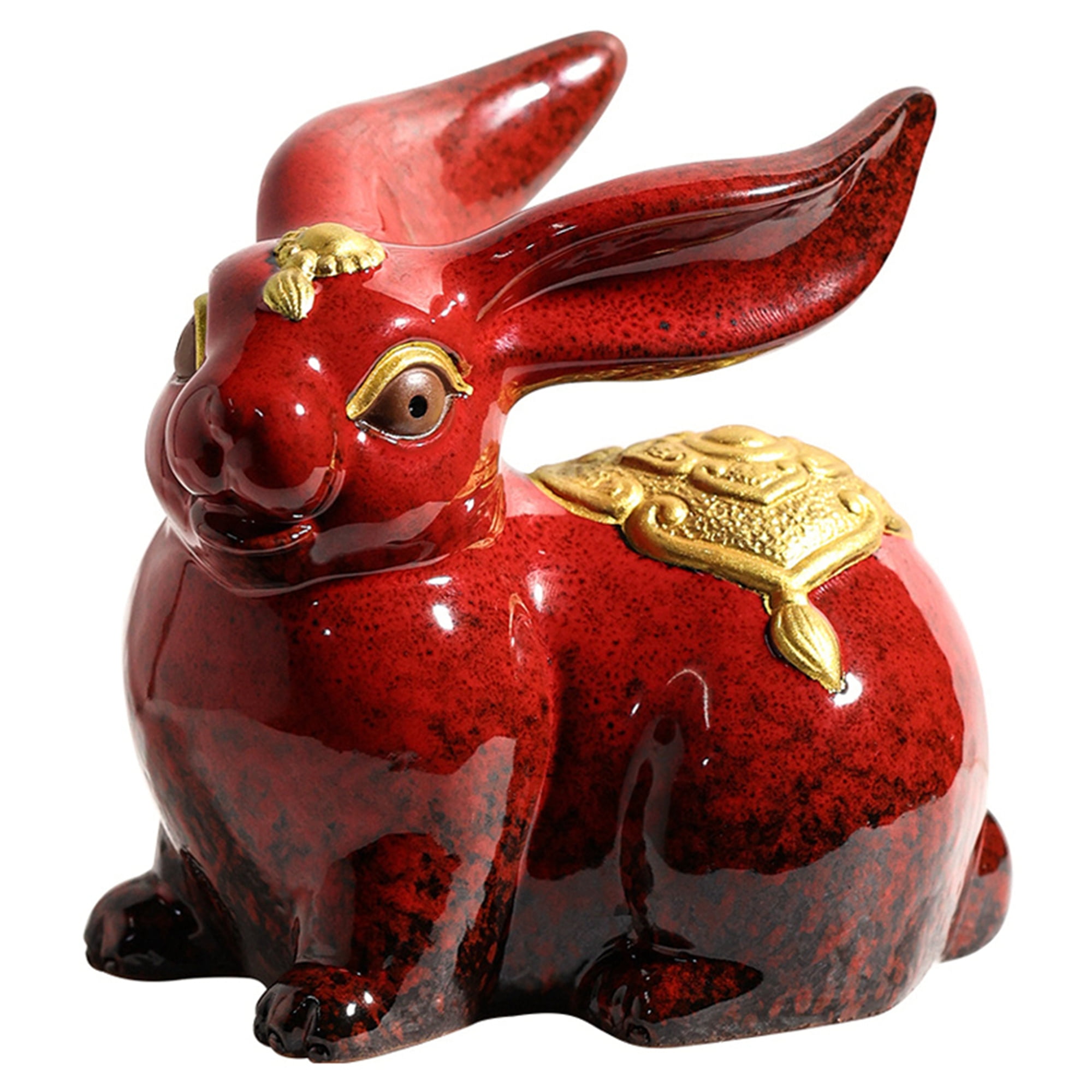 Bunny Statue, Zodiac Year Rabbit Figurine 2023 Chinese New Year ...