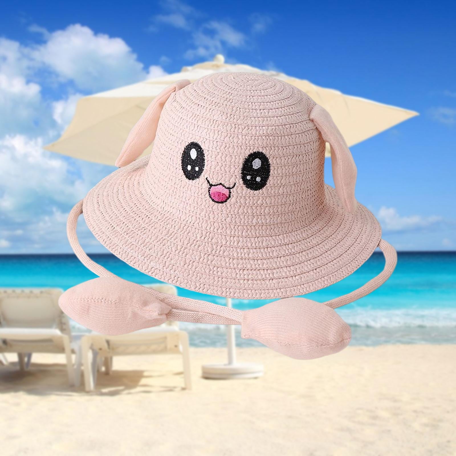 Bunny Straw Hat Caps Fisherman Caps Sun Protection Comfortable ...