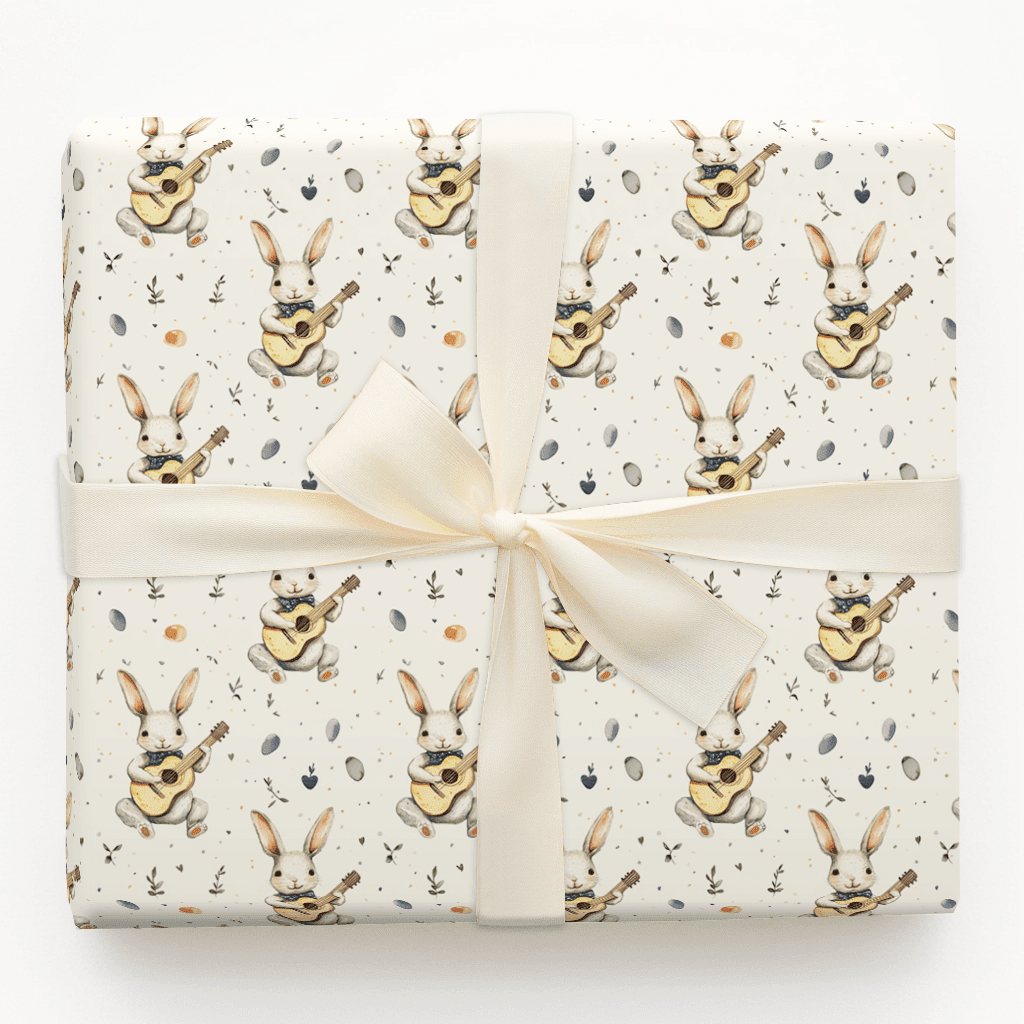 Bunny Strings - Christmas Wrapping Paper Roll - Gift Wrap for Holidays ...
