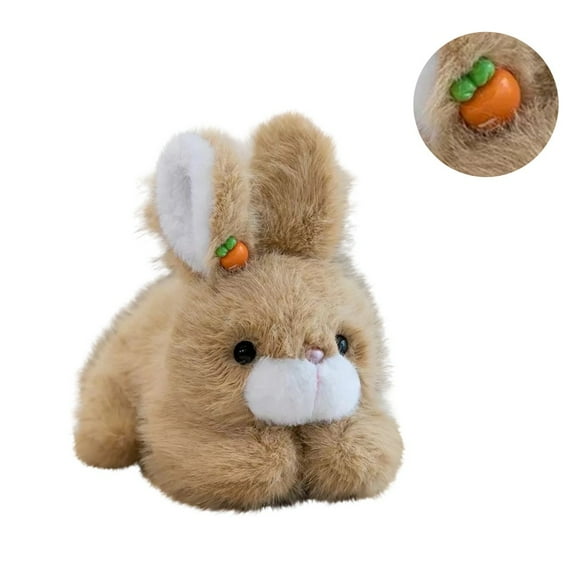 Bunny Stuffed Animal, Bunny Plush with Carrot, Easter Rabbit, Cozy ...