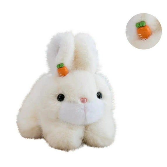 Bunny Stuffed Animal, Bunny Plush with Carrot, Easter Rabbit, Sweet ...