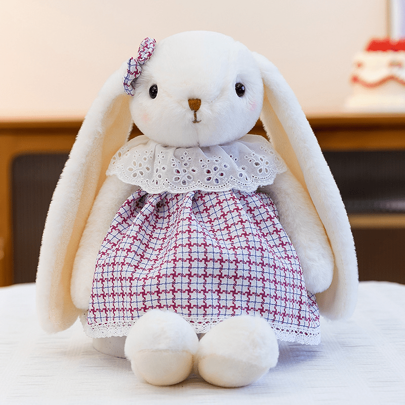 Bunny Stuffed Animal Doll – 13.78 Inch Rabbit Plush Animal Doll for All ...