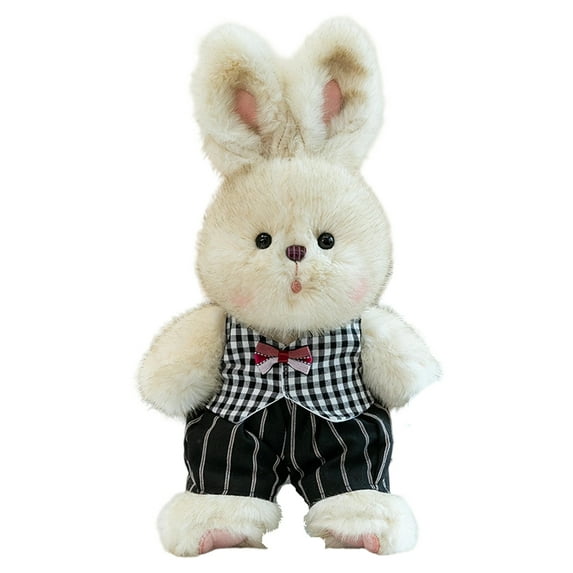 Bunny Stuffed Animal Retro Couple Rabbit Toys Valentines Day ...