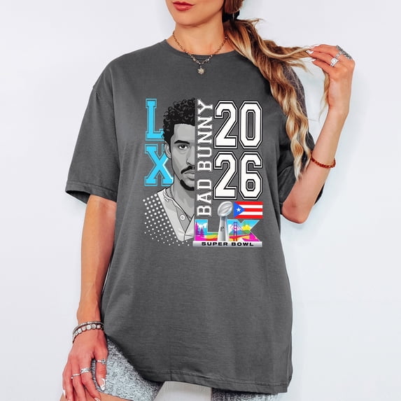 Bunny Super Bowl 2026 Shirt, Puerto Rican Football Tee, Halftime Show ...