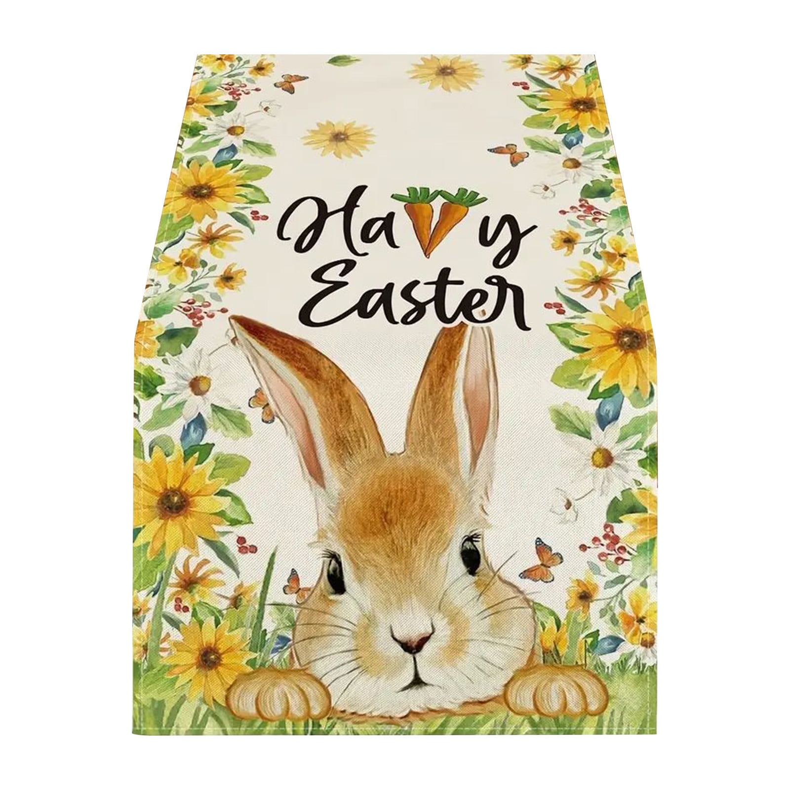 Bunny Table Runner Easter Spring,Easter Rabbit Table Runner,Easter ...