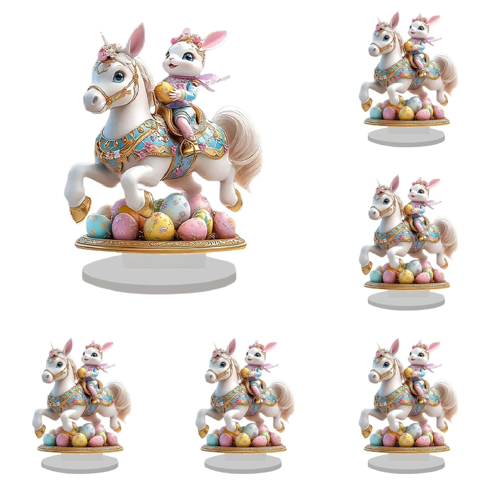 Bunny Tabletop Decor - Easter Bunny Acrylic Decoration 2D Acrylic Bunny ...