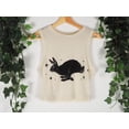 Bunny Tank Top, Rabbit Linoprint Shirt, Handmade Racer Vest ...