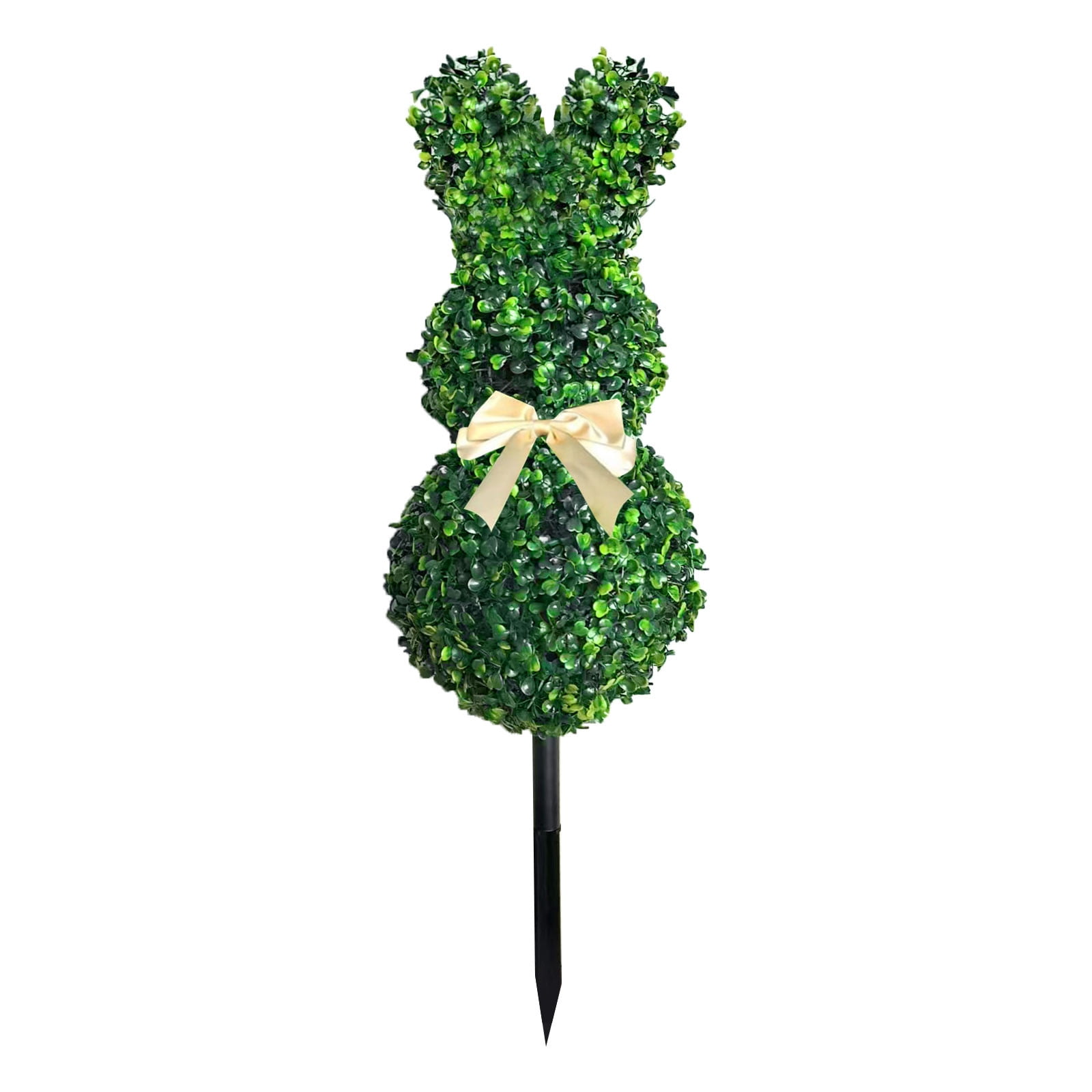 Bunny Topiary 27.5inch Green Bunny Shaped Topiary Tree Pot Easter Bunny ...