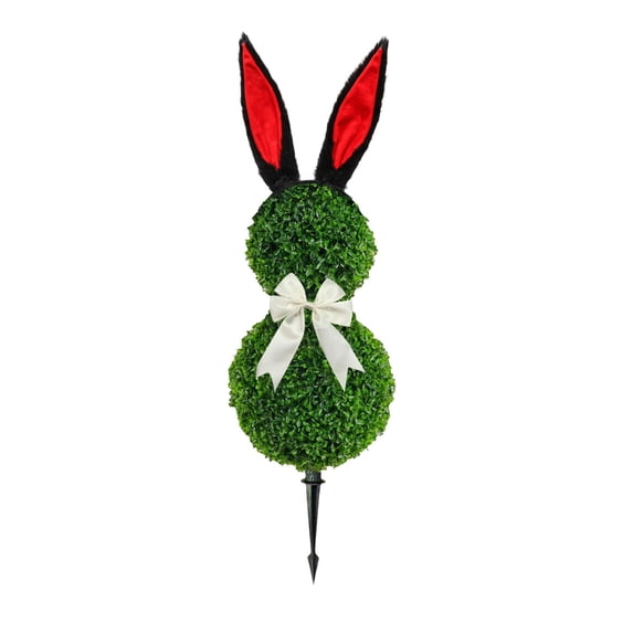 Bunny Topiary 3D Easter Garden Stake Farmhouse Style Decor Durable ...