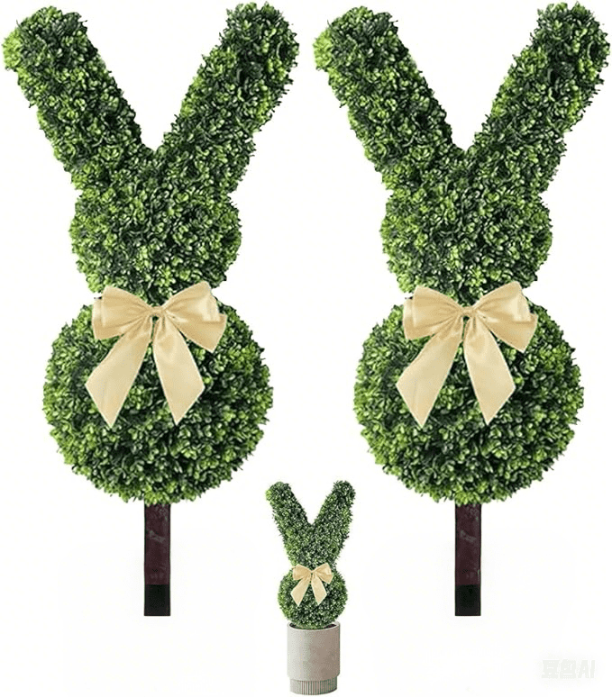 Bunny Topiary, Artificial Bunny-Shaped Topiary Tree, Bunny Topiary ...