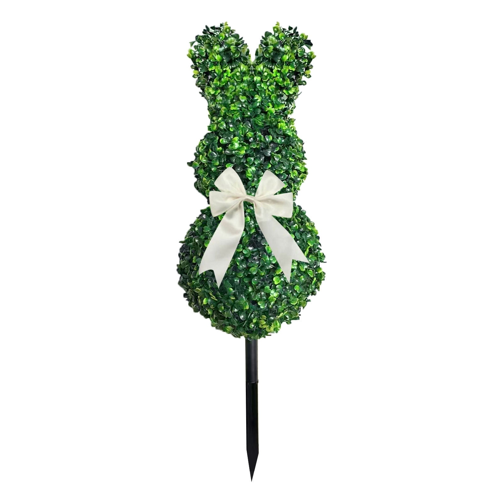 Bunny Topiary Outdoor 27.5inch Green Rabbit Shaped Topiary Trees with ...