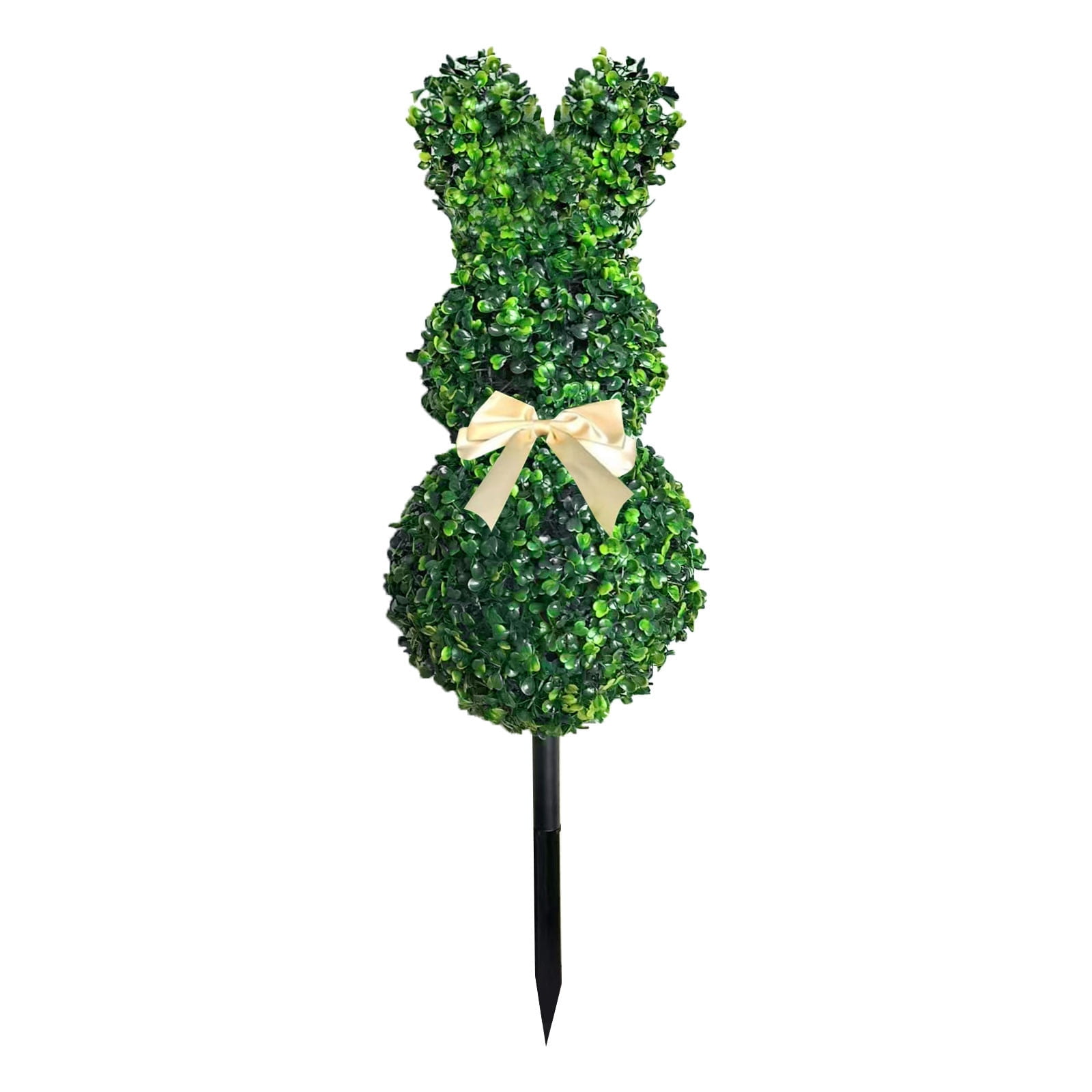 Bunny Topiary Outdoor 27.5inch Green Rabbit Shaped Topiary Trees with ...