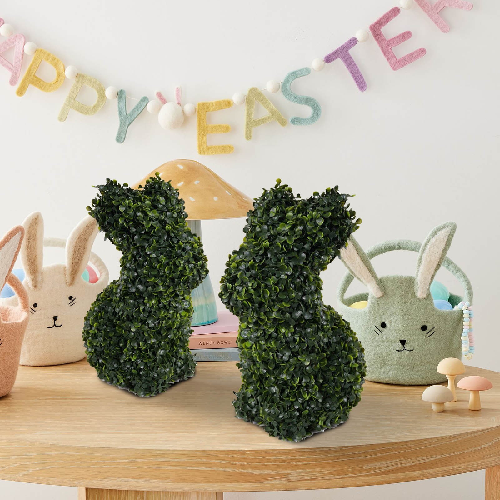 Bunny Topiary Outdoor Artificial Bunny Topiary Outdoor - Rabbit Shaped ...
