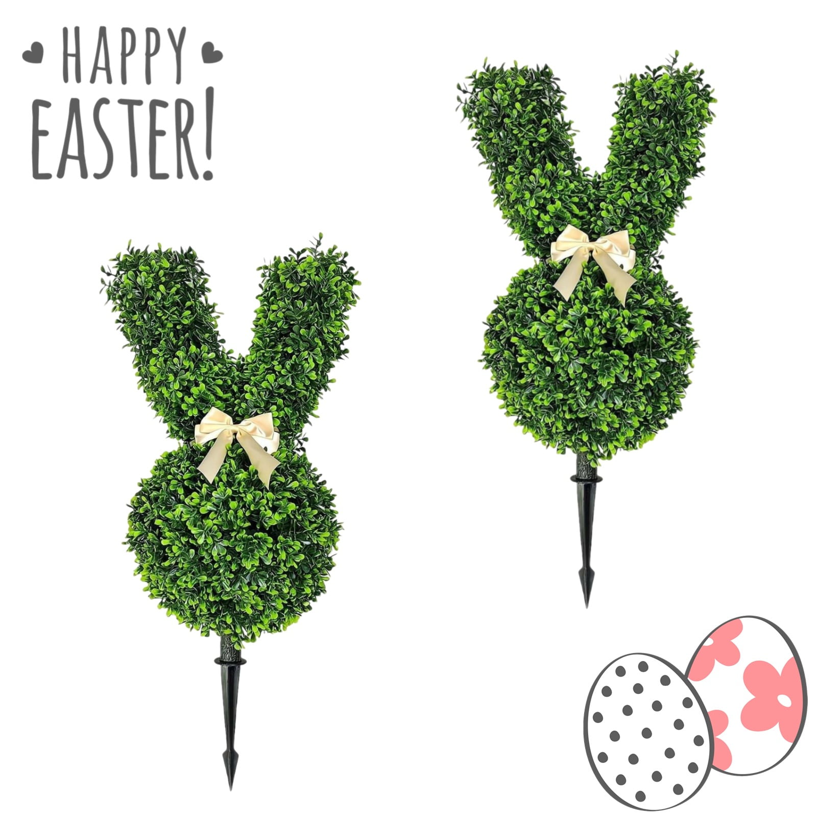 Bunny Topiary Outdoor, Easter Bunny Topiary Artificial Bunny Tree ...