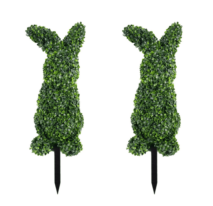 Bunny Topiary Outdoor, Easter Bunny Topiary, Artificial Bunny-Shaped ...