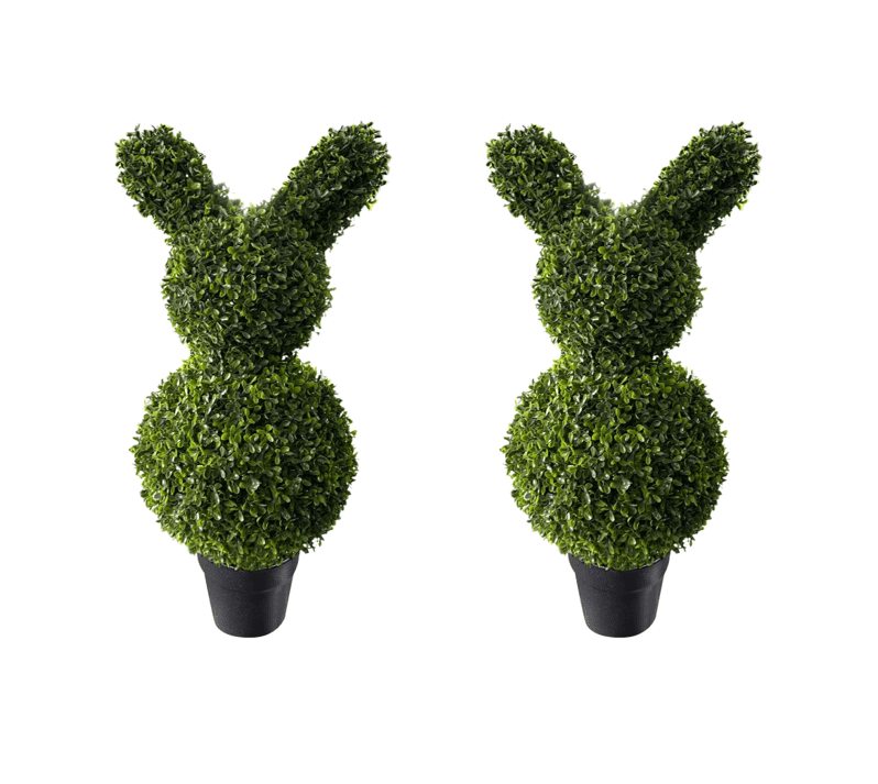 Bunny Topiary Outdoor, Easter Bunny Topiary, Artificial Bunny-Shaped ...