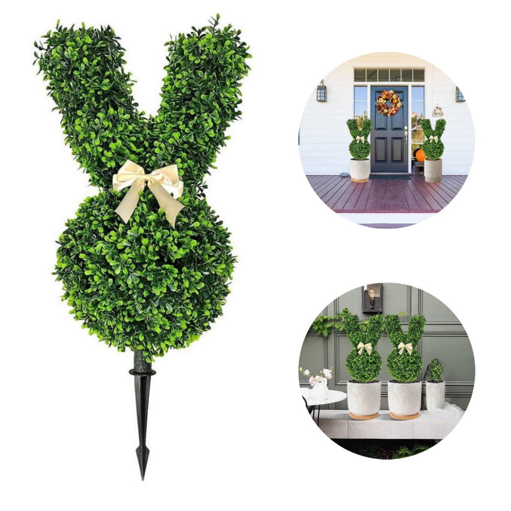 Bunny Topiary Outdoor - Rabbit Shaped Topiary Trees, Easter Rabbit ...